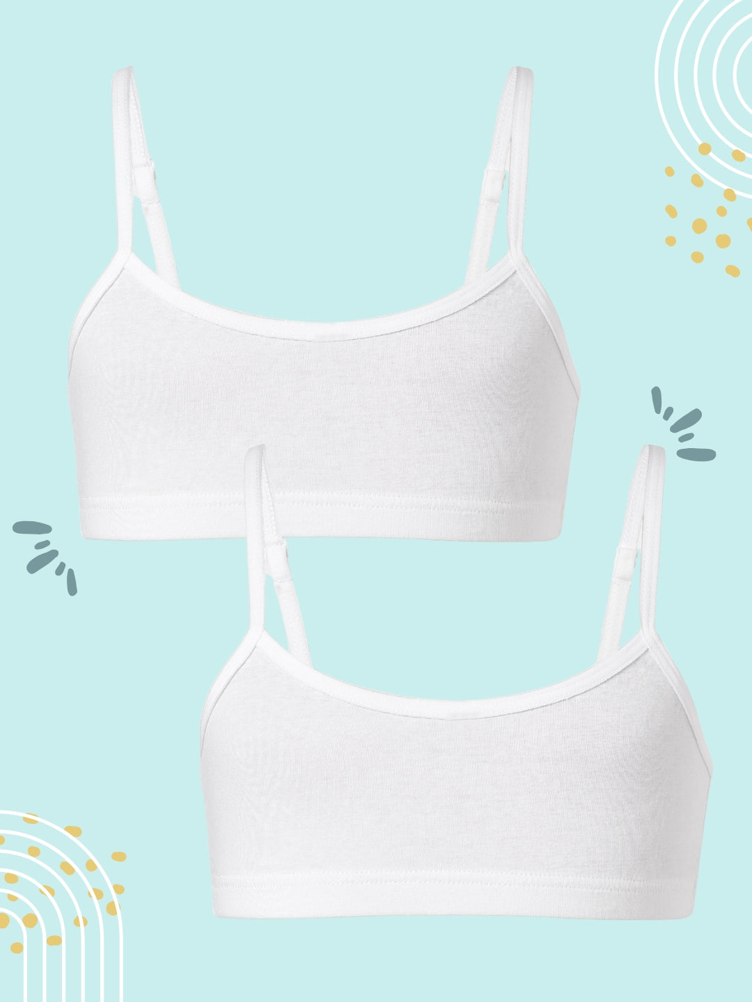 Buy White Kid's Trainer Bra For 8 -10 years Girls Online – mackly