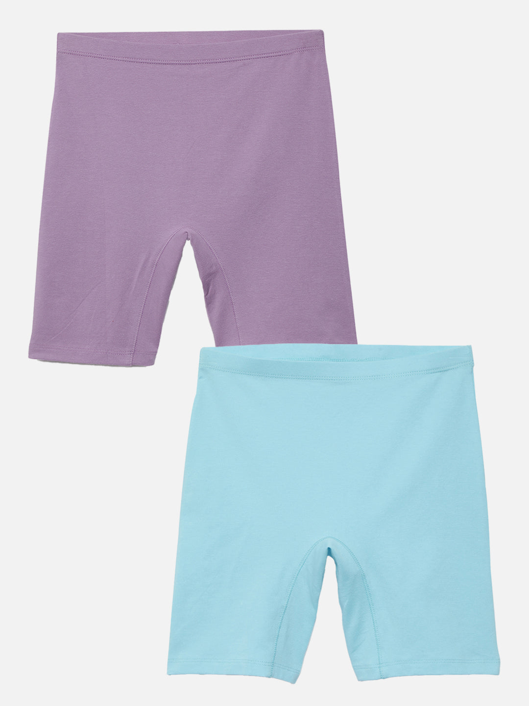 GIRLS INNERSHORTS, LAVENDER/AQUA BLUE – mackly